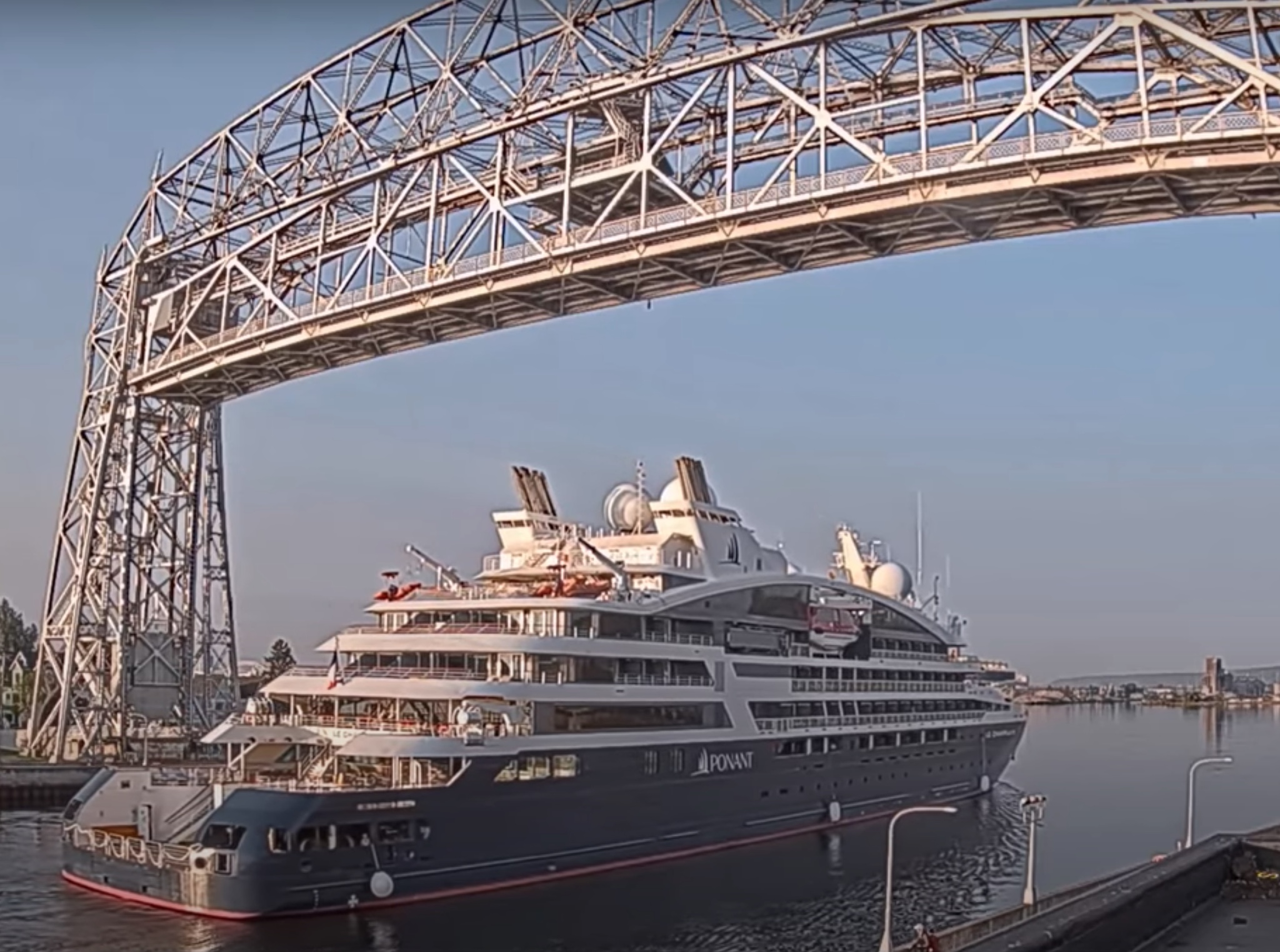 Video - Cruise Ship LE Champlain arrives in Duluth 09/09/2024 - SPO
