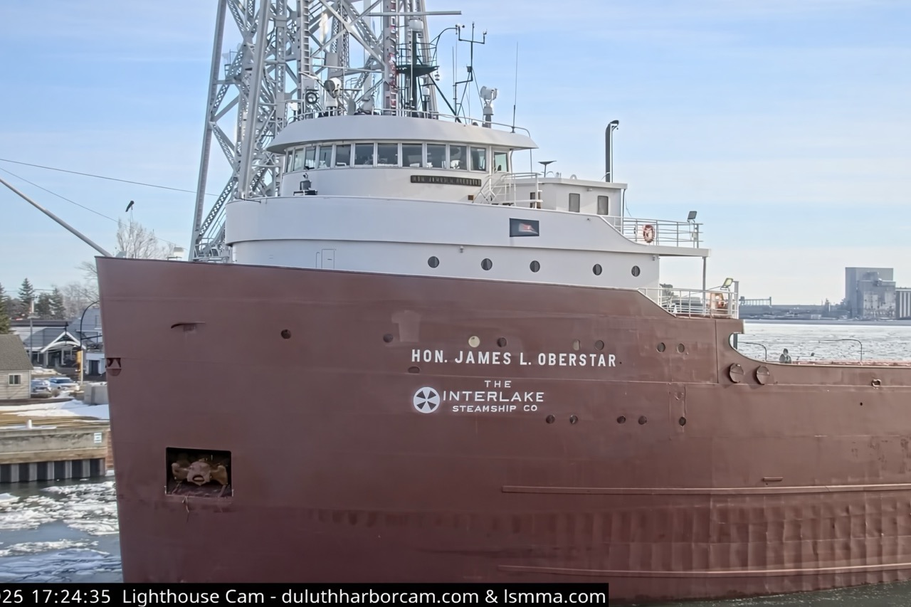 Hon. James L. Oberstar Departs Duluth as Shipping Season Begins